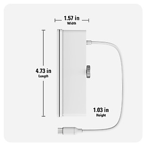 HyperDrive iMac USB Hub Adapter, 6in1 iMac Accessories: HDMI 4K60Hz, USB-C 10Gbps, 2 USB-A 10Gbps, SD UHS-I, MicroSD UHS-I for iMac 2021 24 inch