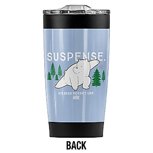 Logovision We Bare Bears Suspense Stainless Steel Tumbler 20 oz Coffee Travel Mug/Cup, Vacuum Insulated & Double Wall with Leakproof Sliding Lid | Great for Hot Drinks and Cold Beverages