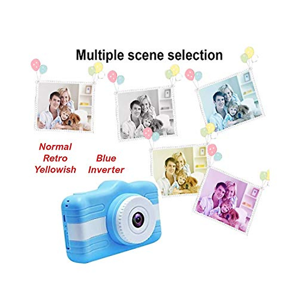 Kids Digital Camera 3.5 inch with 32GB SD Card and SD Card Reader – Camera for Kids Boys and Girls Gifts - Children Toy Camera Large Screen. Rechargeable Selfie Video Camera for Kids.