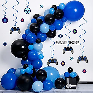 MOMOHOO Royal Blue Balloons Different Sizes - 100Pcs 5/10/12/18 Inch Graduation Balloons, Birthday Party Balloons Gender Reveal Latex Balloons for Boy Baby Shower, Dark Blue Balloons for Bluey Themes