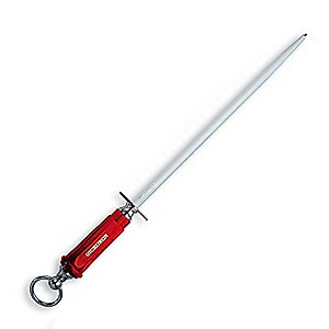 F. Dick 12" Round Dickoron Sapphire Cut Sharpening Steel - Ultimate Sharpener For An Ultimate Edge - Extra Fine Cut For Honing - German Made Knife Sharpener - Ideal For Longer Blade Knives - Pro Grade