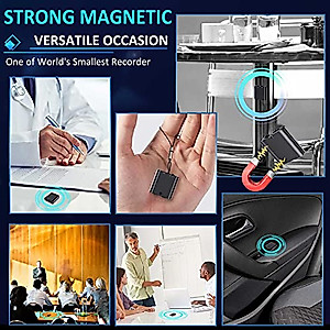 Hfuear 16GB Voice Recorder, Voice Activated Recorder with 192 Hours Recording Capacity, 24 Hours Battery Time, Portable Digital Voice Recorder MP3 Recorder for Lecture Meetings Interview