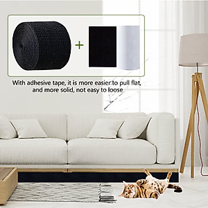 Gelinor 4IN Under Couch Blocker Under Bed Blocker Toy Blockers for Furniture Bed Bumpers with Strong Adhesive, Stop Things Going Under Sofa Couch or Bed, Easy to Install