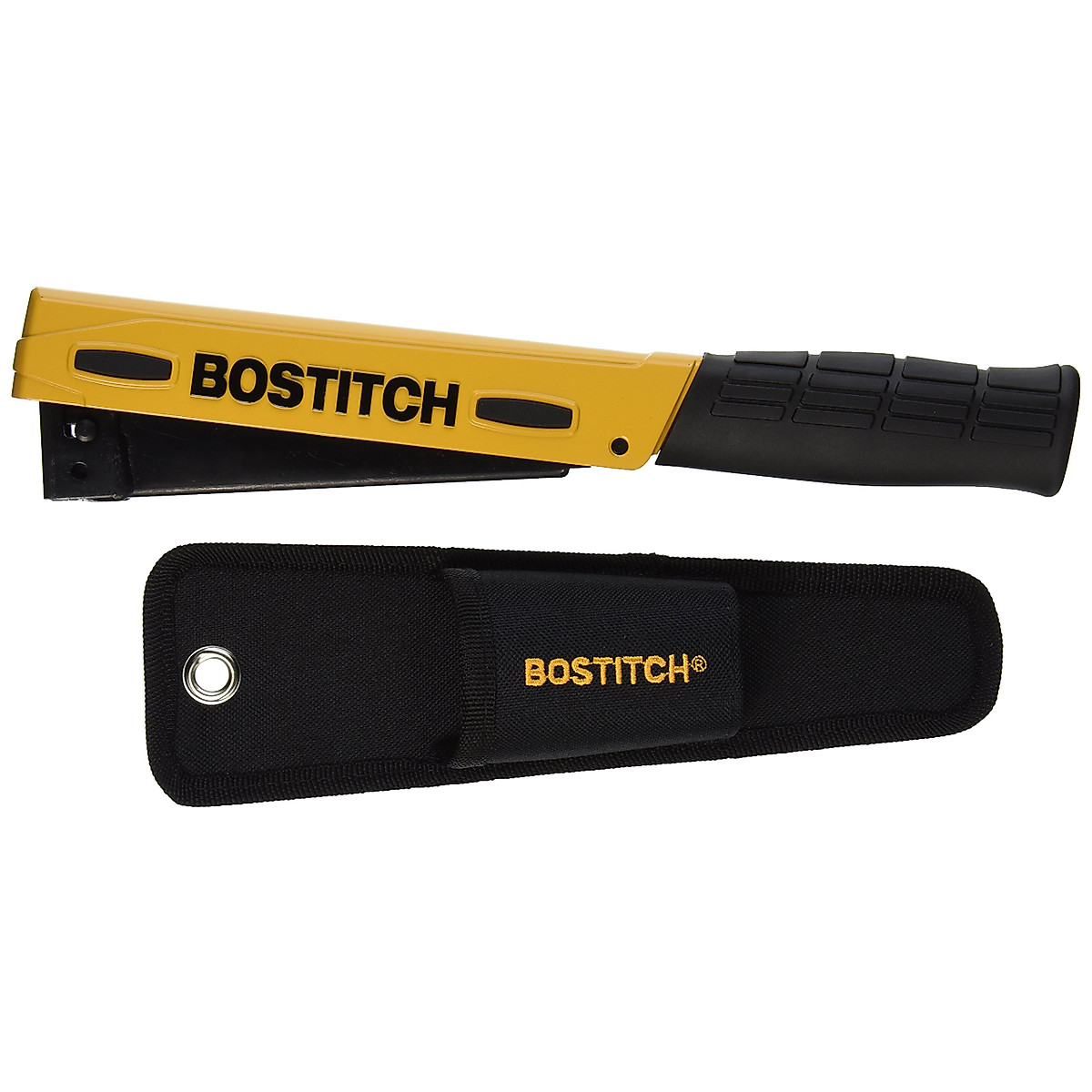 BOSTITCH Hammer Stapler with Vinyl Holster, 1/4-Inch to 3/8-Inch (H30-8D6)