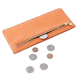 XEYOU Women's Credit Card Wallet Slim Long Zipper Pocket Purse for Coin, Receipt Multi-function Card Wallet for Ladies