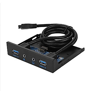 USB3.0 Front Panel,3.5inch 2 USB3.0 Interfaces with Mic Audio Front Panel,USB3.0 Audio Floppy Front Panel,USB 3.0 Front Panel Floppy Disk Bay Computer Case Front Bay