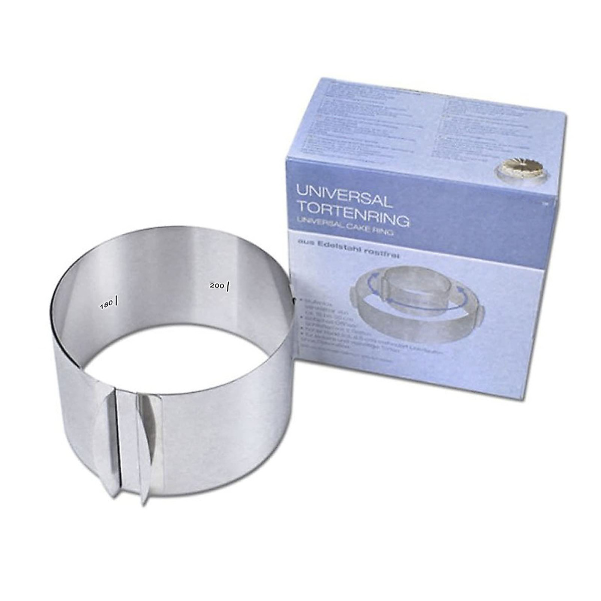 Meech Cake Ring Mold 6 to12inch Adjustable Cake Mousse Mould Cake Decor Mold Ring Molds for Baking 6 Stainless Steel