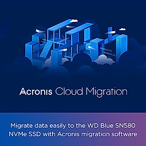 Western Digital 2TB WD Blue SN580 NVMe Internal Solid State Drive SSD - Gen4 x4 PCIe 16Gb/s, M.2 2280, Up to 4,150 MB/s - WDS200T3B0E