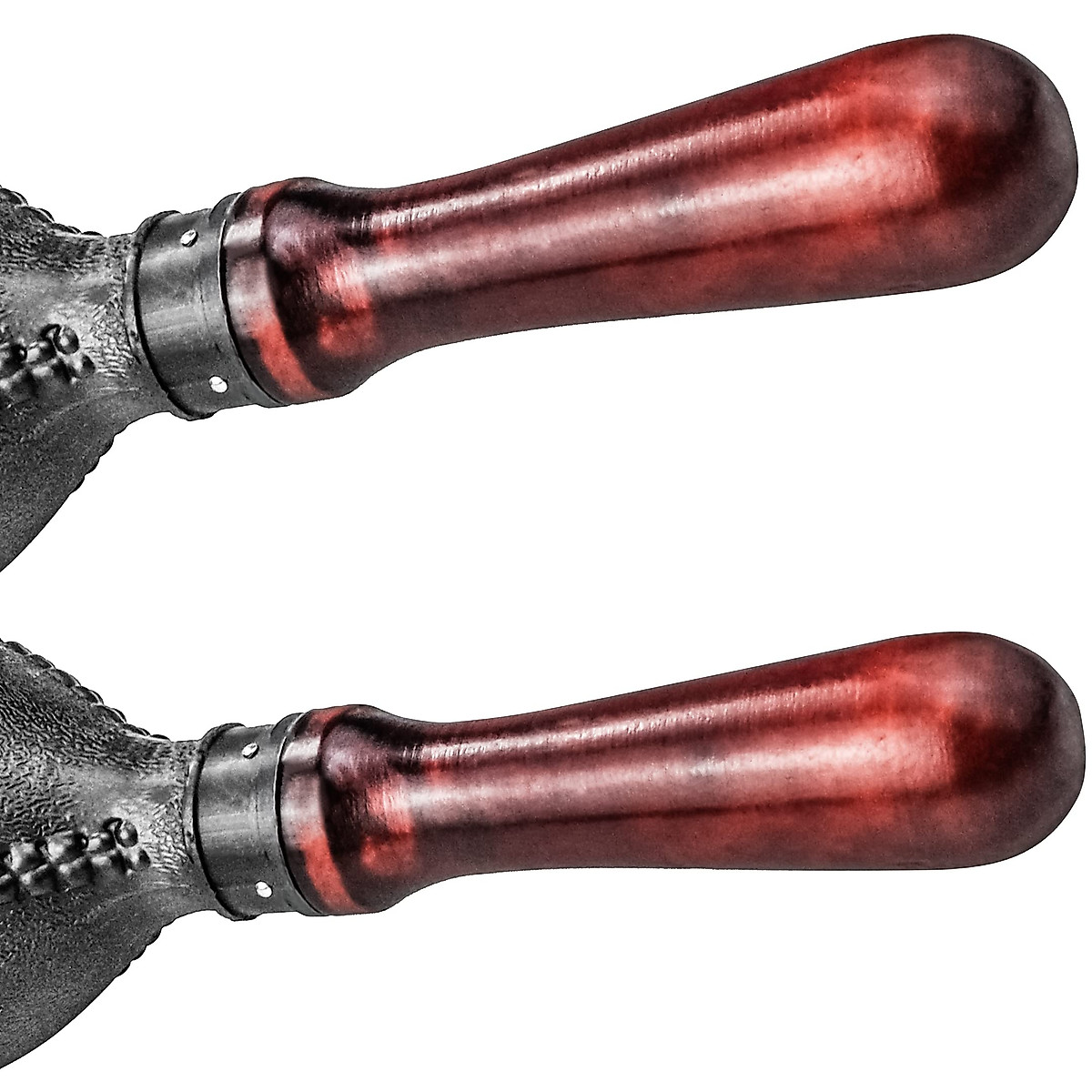 Heatoe 1 Pair Black Wood Handle Maracas, Sand Hammer Percussion Instrument Shakers Rattles for Beginners and Professionals