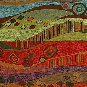 Danny K. Women's Tapestry Bag Shoulder Handbag, Large Zipper Purse Handmade in the USA (Wild Mango)