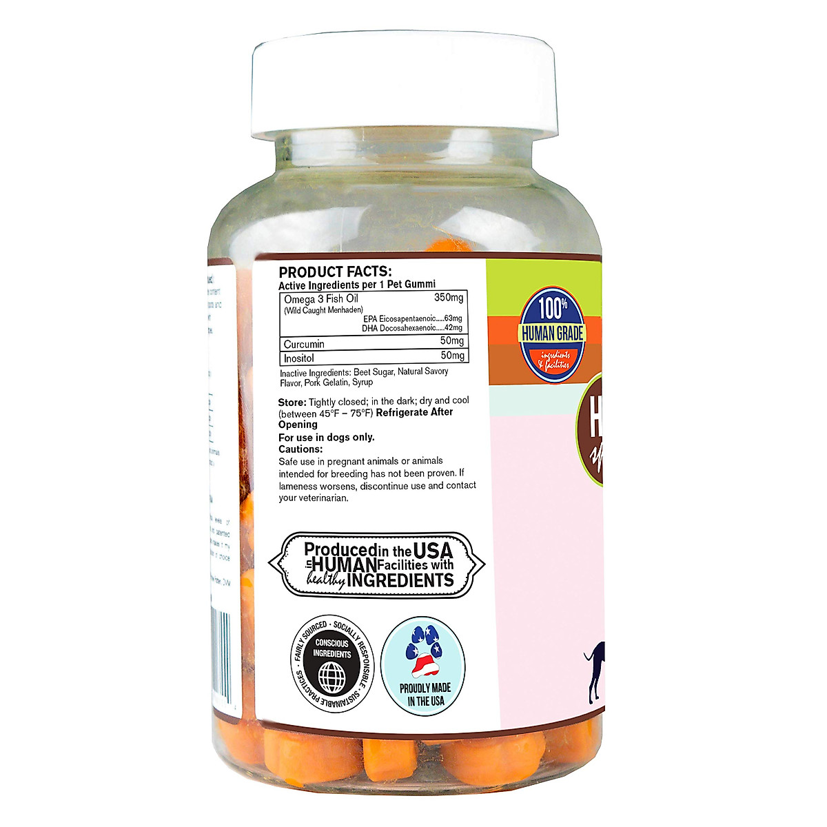 Licks Pill Free Dog Skin and Allergy Gummies - Omega 3 Dog Allergy Relief - Dog Vitamins & Supplements for Itch Relief - Turmeric Supplement for Dog Skin - Dog Vitamin Gummies - 90 Gummies