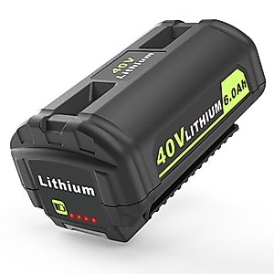 PEYESTEN 6.0Ah Battery Replace for Ryobi 40V Lithium-Ion Battery 6.0Ah OP4040 OP4050A OP40602 OP40201 Compatible with Ryobi 40-Volt Cordless Power Tools and 40V Battery Chargers
