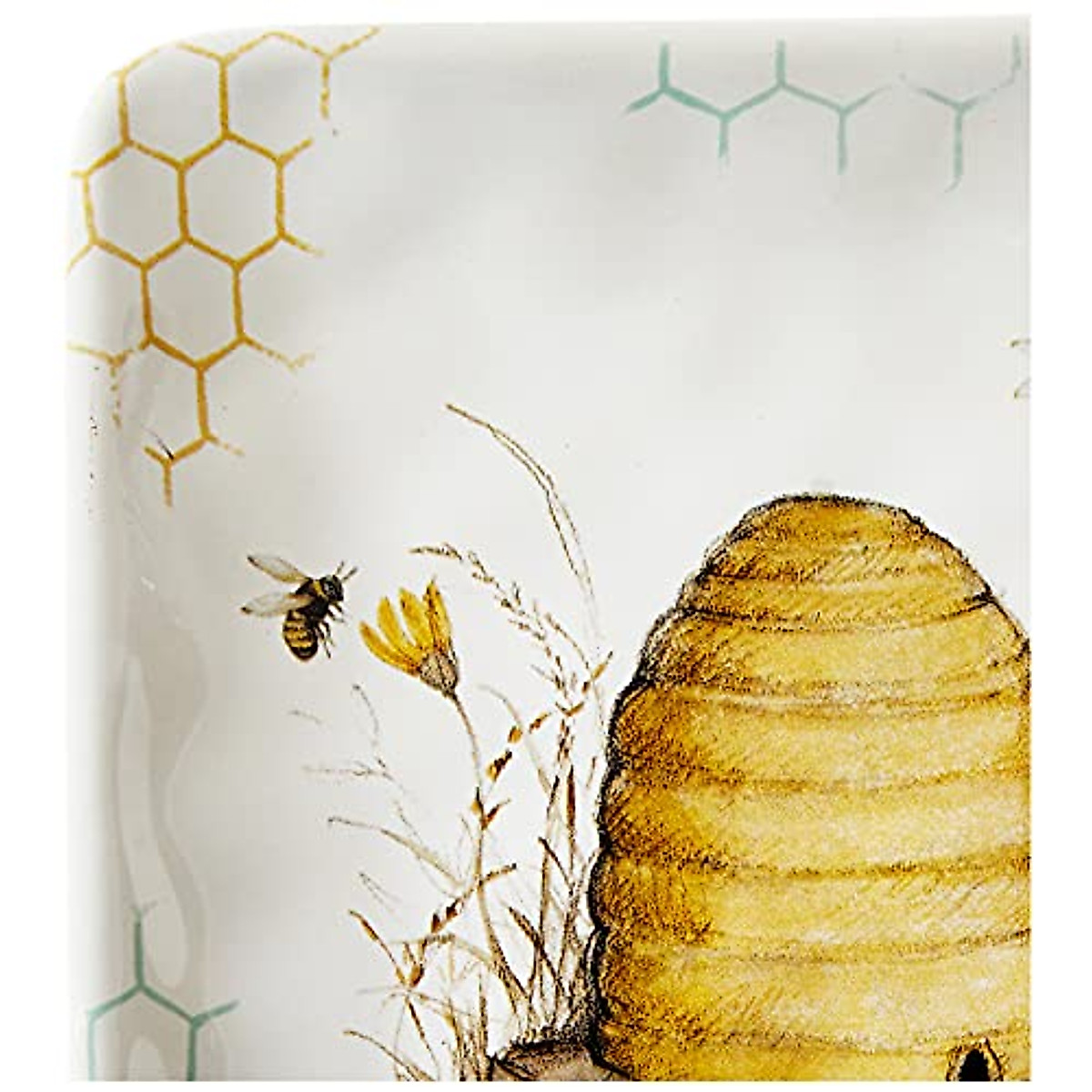 Certified International Bee Sweet 6" Canape/Luncheon Plates, Set of 4 Assorted Designs