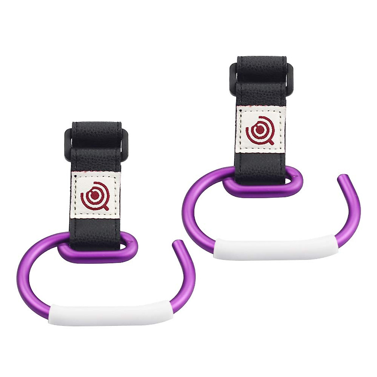 Stroller Hand Warm Muff Pram Gloves with 2 Stroller Hooks Winter Waterproof Anti-Freeze Fleece Baby Stroller Pushchair Warm Gloves Gift for Parents and Caregivers (Purple)