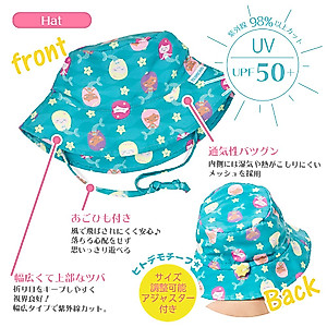 Bumkins Reusable Swim Diaper and Hat, UPF +50, Mermaid, 24 Months