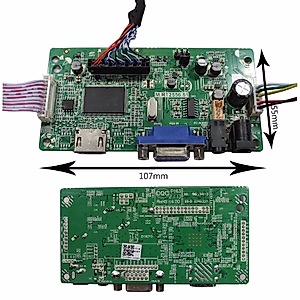 VSDISPLAY HD-MI VGA LCD Controller Board VS-RTD2556HV-V2 Work for 21.5 Inch 1920x1080 LM215WF3-SDA1 LM215WF3 SDA1 LM215WF3 SD A1 LM215WF3(SD)(A1) 30 Pin EDP LCD Screen