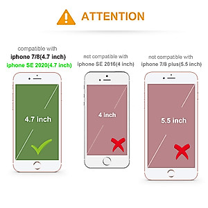 KIHUWEY iPhone 7 iPhone 8 iPhone SE 2020 Case Wallet with Credit Card Holder, Premium Leather Magnetic Clasp Kickstand Heavy Duty Protective Cover for iPhone 7/8/SE 4.7 Inch(Black)