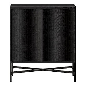Henn&Hart Brighton Accent Cabinet, 28" Wide, Black