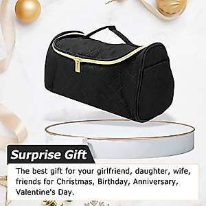 Flngr Travel Storage Bag Compatible with Dyson Airwrap Complete Styler and Attachments, Portable Storage Bag with Hanging Hook for Dyson Airwrap Accessories, Black