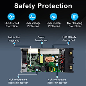 IMAYCC 1000W SMPS AC to DC Converter 12V Power Supply 110V to 12V Converter Transformer Max Current 83.4A