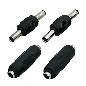 AILTECK 12V 5.5 x 2.1mm Female to Female DC Power Connector Adapter, Male to Male Power Plug Jack for Led Strip Light CCTV Camera