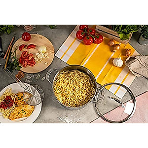 KUHN RIKON Allround 2-Piece Casserole Pot and Saucepan Set, Stainless Steel