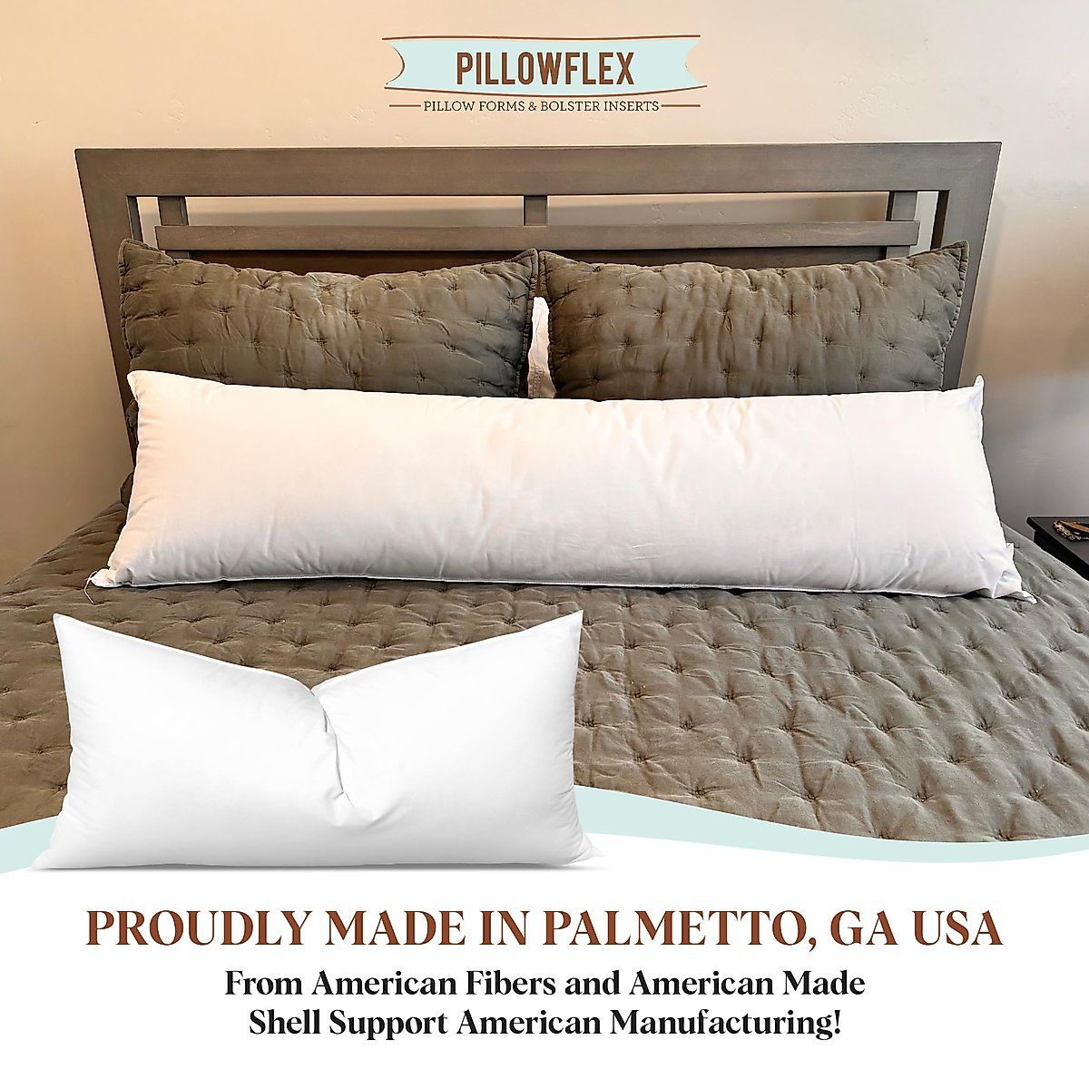 Pillowflex Premium Polyester Throw Pillow Insert - 14x36 - Ultra Soft Large Rectangle Throw Pillow, Couch Sham, Lumbar, Back, Sofa - Machine Washable - Decorative Accent Form - 1 Soft Pillow