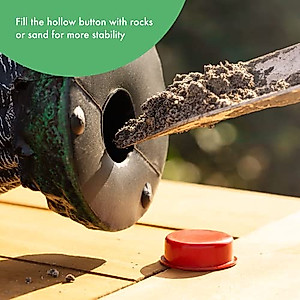 Fake Owl Decoy and Bird Deterrent - Plastic Owls to Scare Birds Away - Effective Bird Deterrent Devices as Scarecrow for Garden - Bird Repellent Devices Outdoor. Keep Birds Away!