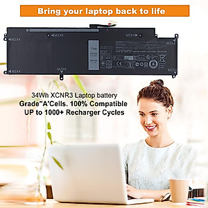 BOWEIRUI XCNR3 Laptop Battery Compatible with Dell Latitude 13 7370 Ultrabook Series WY7CG MH25J P63NY N3KPR G7X14 0G7X14