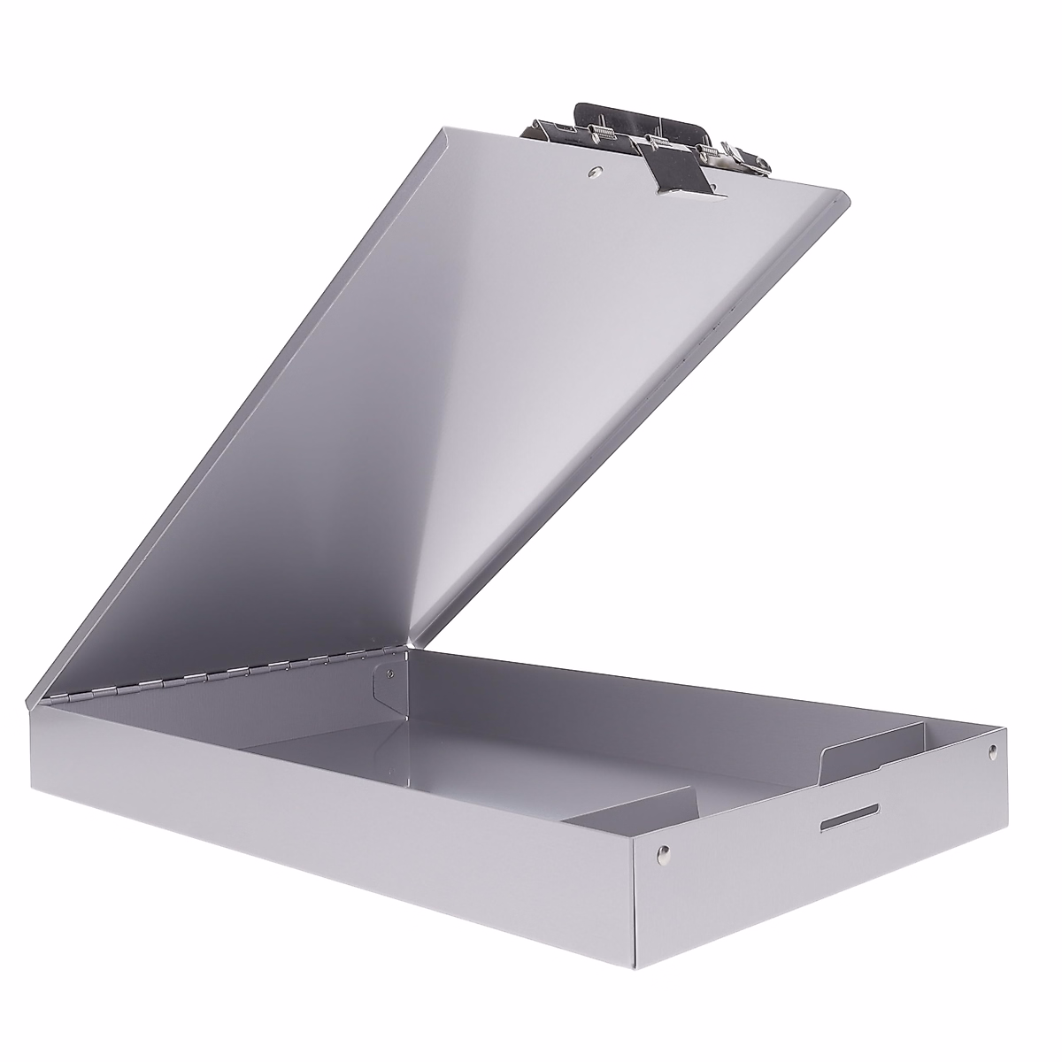 Saunders Recycled Aluminum Redi-Rite Storage Clipboard with Self-Locking Latch – Lightweight, Weather-Resistant Lacquer Finish Stationery Box. Office Products, Silver, Letter