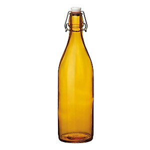 Bormioli Rocco Giara Sky Blue Glass Bottle With Stopper 33 3/4oz