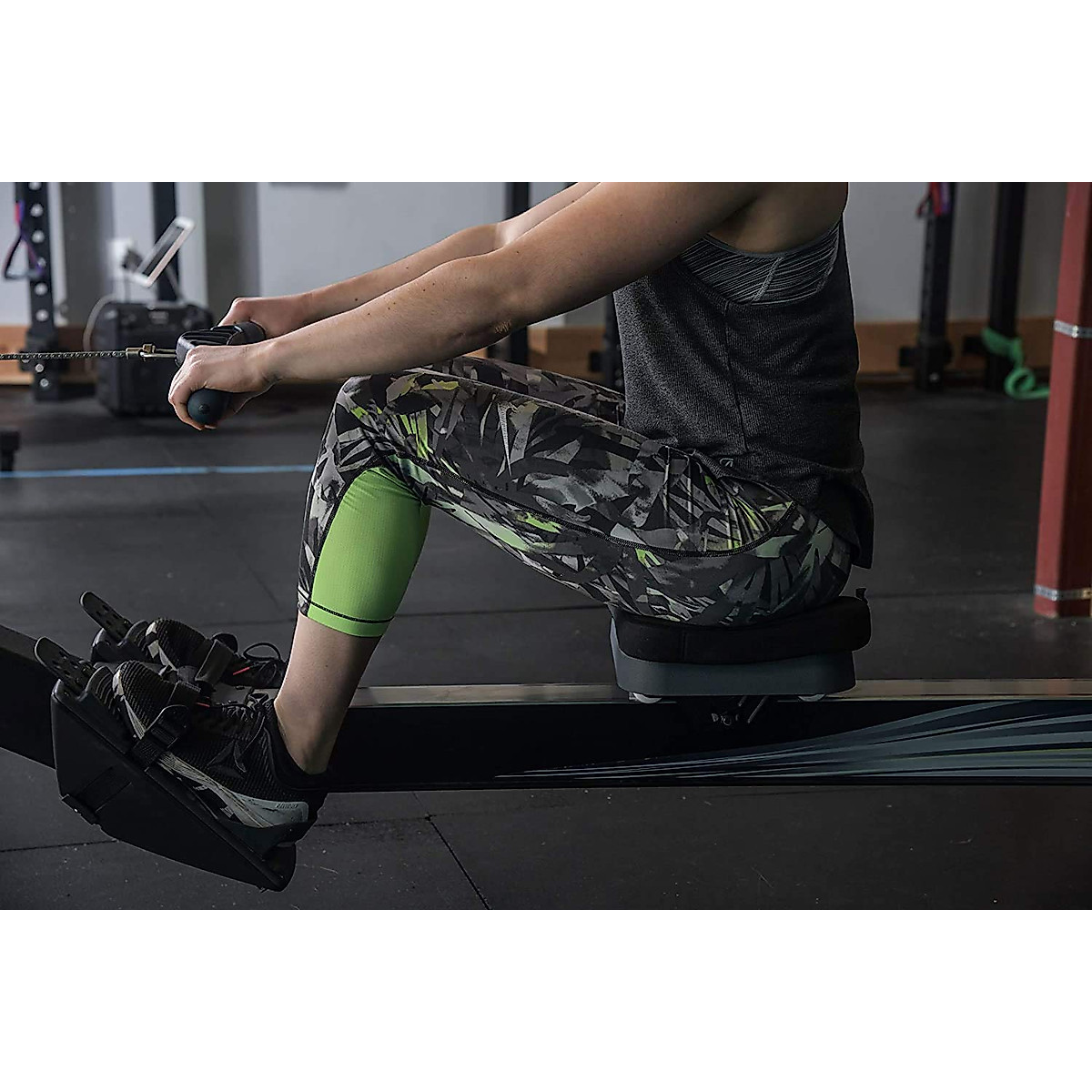 Hornet Watersports Memory Foam Rowing Machine Seat Cushion Designed for Rowing Machine Concept 2 Rower, Hydrow Rower and Water Rower - Rower Pad