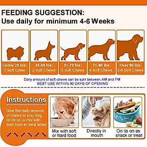 ZIXAOK Glucosamine for Dogs - Hip & Joint Supplement (150 Tablets, 13.2 oz) - Chews with Chondroitin, MSM & Hemp Oil for Arthritis Relief & Enhanced Mobility for All Breeds