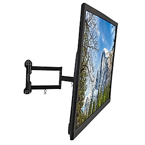 Mount-It! Full Motion TV Wall Mount | Long Arm TV Mount with 24 Inch Extension | Fits 32 to 55 Inch TVs with Up to VESA 400 x 400, 77 Lbs Capacity