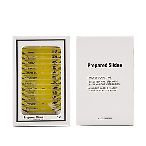 48pcs Kids Plastic Prepared Microscope Slides of Animals Insects Plants Flowers Sample Specimens for Microscopes