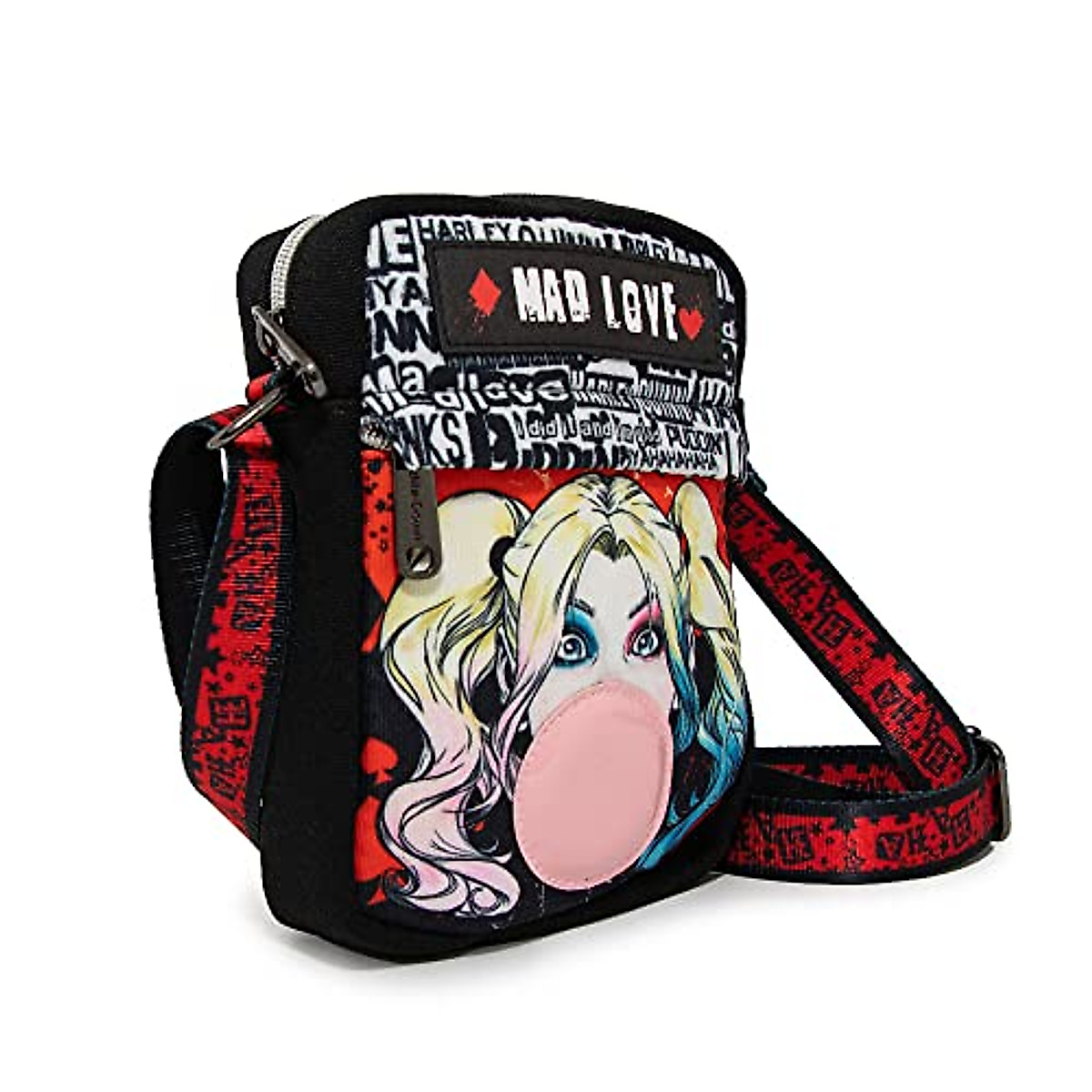 Buckle Down Dc Comics Bag, Cross Body, Harley Quinn, Mad Love, Canvas