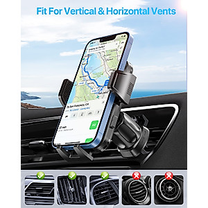 Miracase 2024 Upgrade Universal Car Phone Holder Mount for Air Vent, Sturdy and Thick Case Friendly Hands-Free Mount for iPhone, Samsung, and All Smartphones