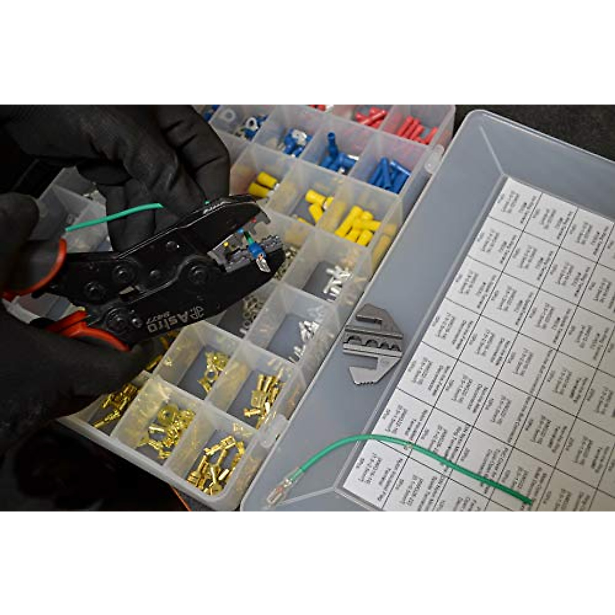 Astro Pneumatic Tool 9477 7-Piece Professional Quick Interchangeable Ratchet Crimping Tool Set