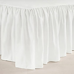 Lush Decor Ruffle Crib Skirt, 16" Drop, White