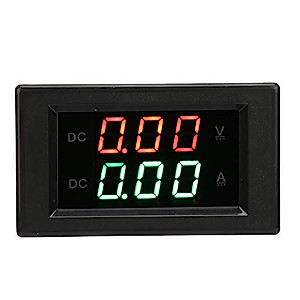 Heayzoki Volt Amp Meter, Digital Voltmeter Ammeter, Dual Display Integrated Voltage Ampere Meter DC 0~100V 20A, Voltage Amperage Tester