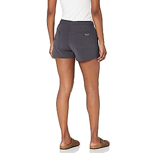 HUK Women's Spinner Performance Quick-Drying Short, Black, Large