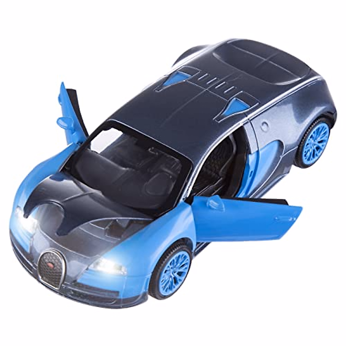 ZHMY 1:32 Bugatti Veyron Alloy Diecast car Model Collection Light&Sound Blue