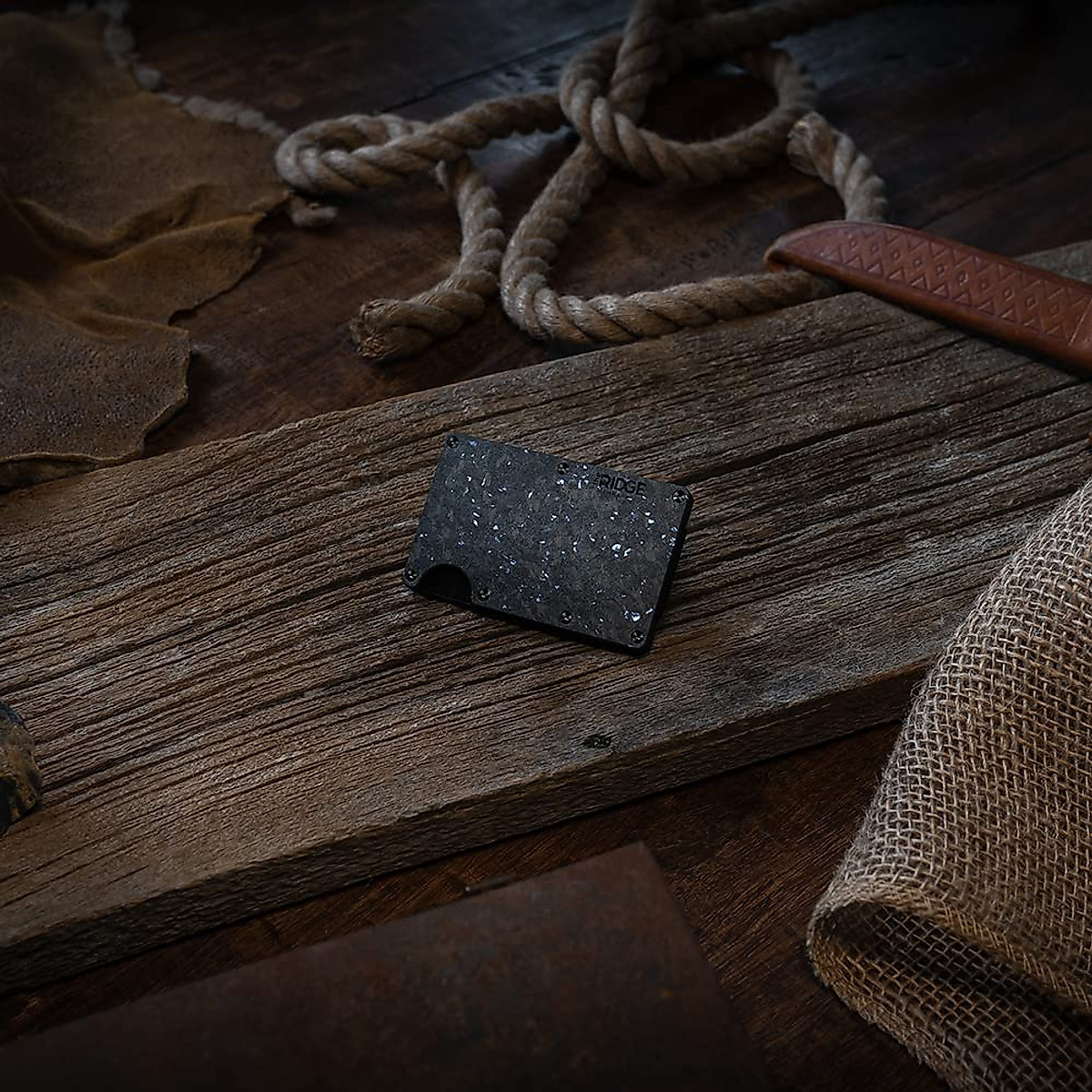 Ridge Forged Pacific - Slim RFID Wallet for Men, Front Pocket Design