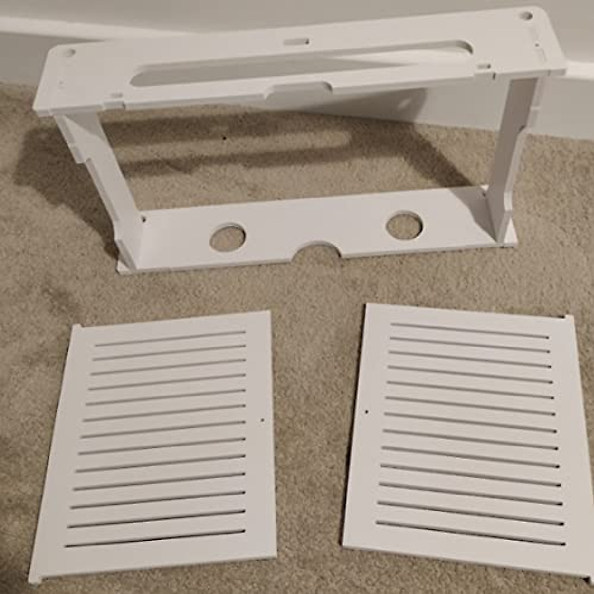 CWDRDX Wireless WiFi Router Storage Boxes Wooden Box Cable Wire Bracket Wall Plug Board Storage Shelf L