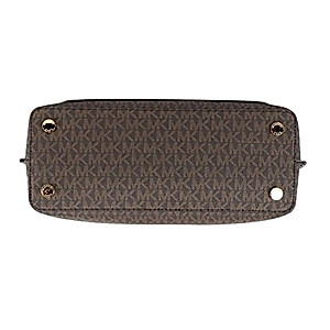 Michael Kors Emilia Lg Triple Compartment Signature Brown Mk Light Sage