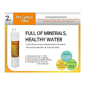 PicoGram Pre-Carbon Under-Sink Water Filter 8" 11" (8" (19.5cm))