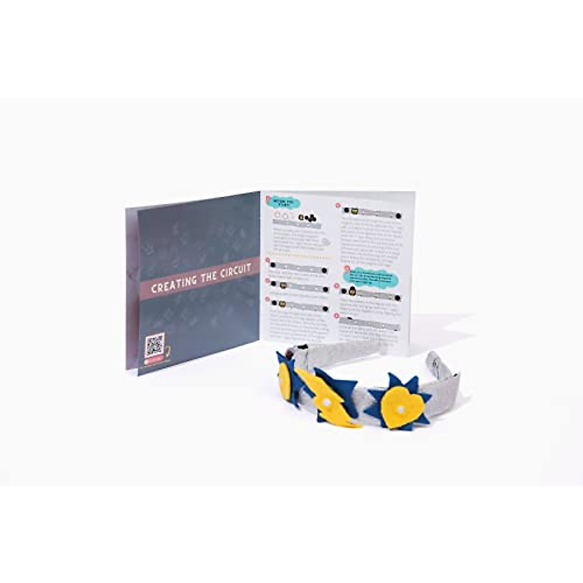 Dear Smart Girl Electrical Engineering STEM Kit for Girls Ages 6-12 / DIY Light Up Headband Kit/Make Your Own STEM Craft Kit