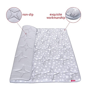 Baby Playpen Mat 50" X 50" Fit for TODALE and LIAMST Baby Playpen, One-Piece Crawling Mat Non Slip Cushioned Baby Mats for Playing 50x50 Inches, Baby Playmat Floor Mat for Babies, Toddlers