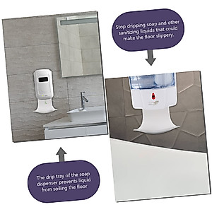 Cabilock 13 pcs Water Tray Foam Soap Tray Kitchen drip Tray Hand soap Plastic soap Dispenser Holder Automatic soap Drinking Plastic Container Plastic Drip Tray White Liquid Dispensing Tray