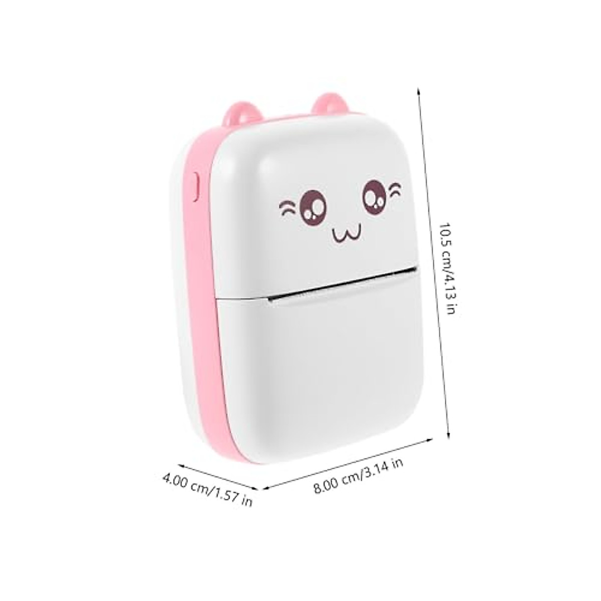 PLAFOPE 1 Set Sticker Printer Mini Pocket Printer Label Printer Connect Printer Smart Printer Wrong Question Printer Portable Thermal Printer Printing Tool Pink Paper